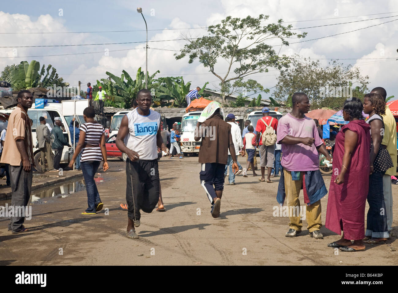 Minibus Douala Cameroon Stock Photo - Alamy