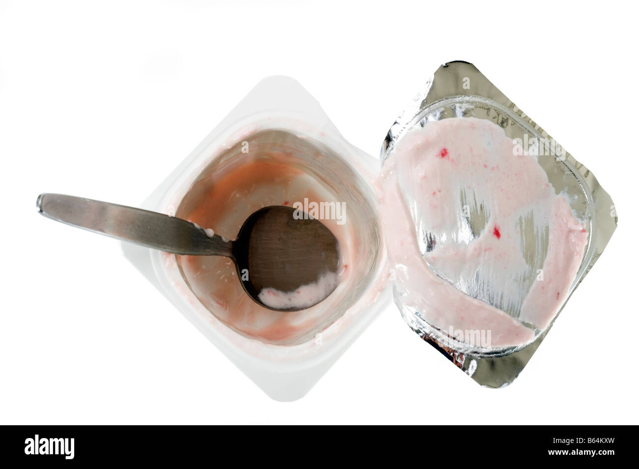 Close up pot yoghurt Cut Out Stock Images & Pictures - Alamy