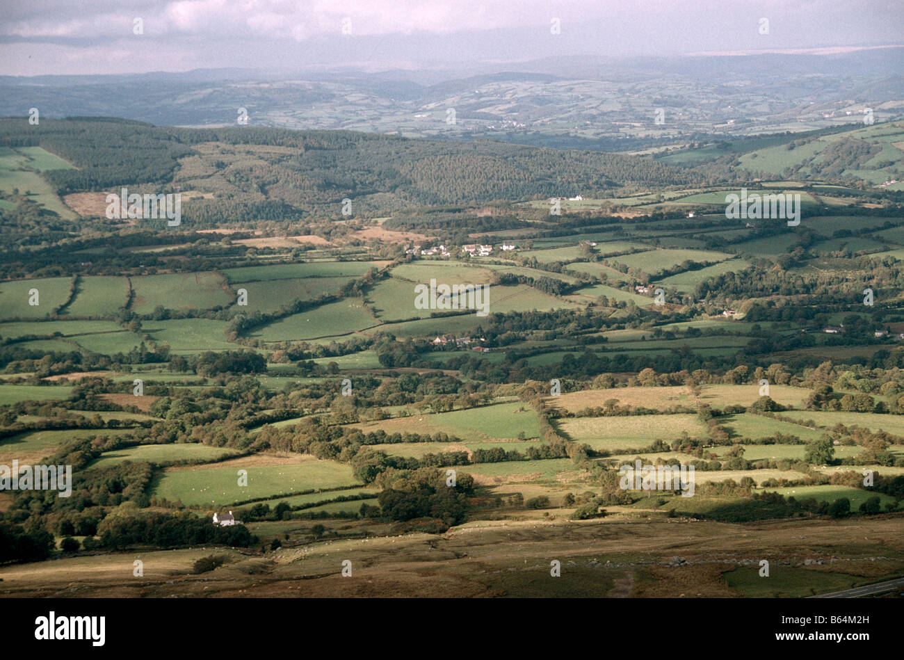 View of Welsh landscape Stock Photo - Alamy