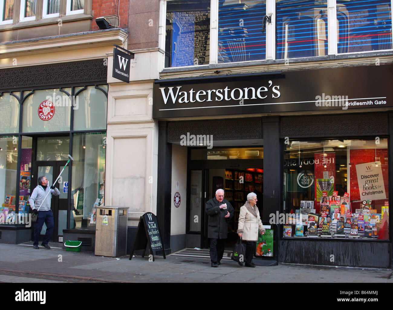 Waterstone's, Bridlesmith Gate, Nottingham, England, U.K Stock Photo ...