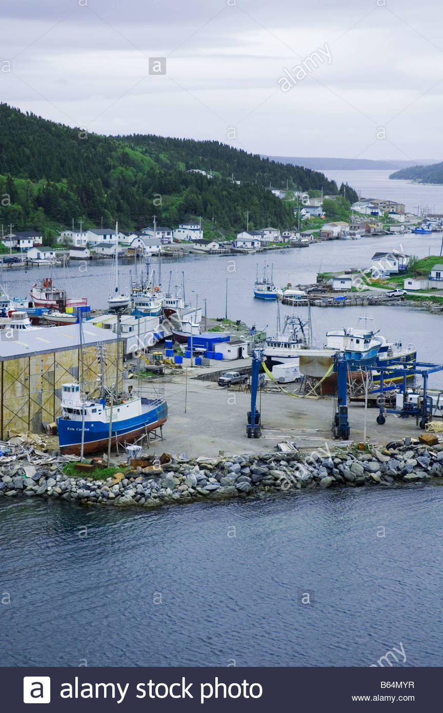 Newfoundland Fishing Village Stock Photos & Newfoundland Fishing ...