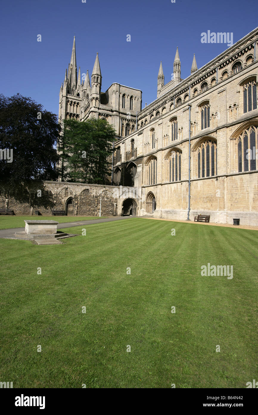 City of Peterborough, England. South elevation of Peterborough ...