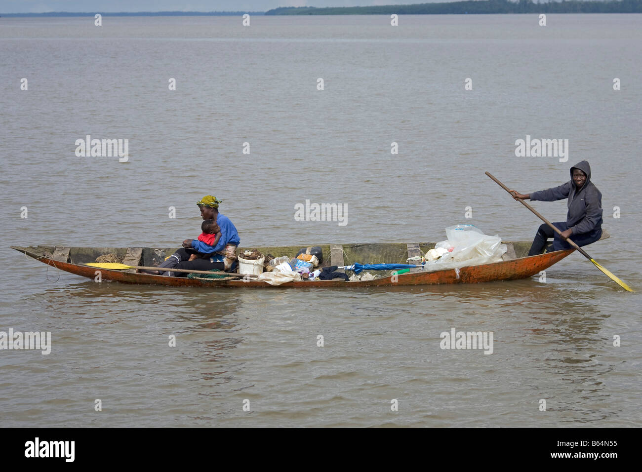 Pirogue Douala Cameroon Africa Stock Photo - Alamy