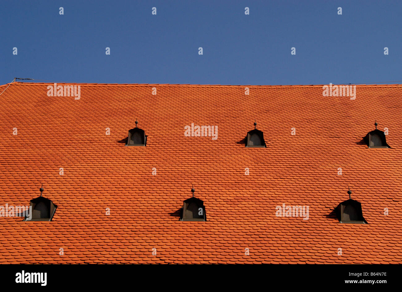 Hungary, Pecs, Tile Roof of the Bishop's Wine Cellar Stock Photo - Alamy