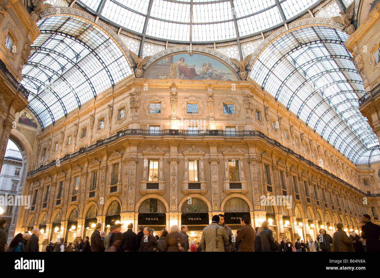 Arched Glass Roof Covered Arcade High Resolution Stock Photography and ...
