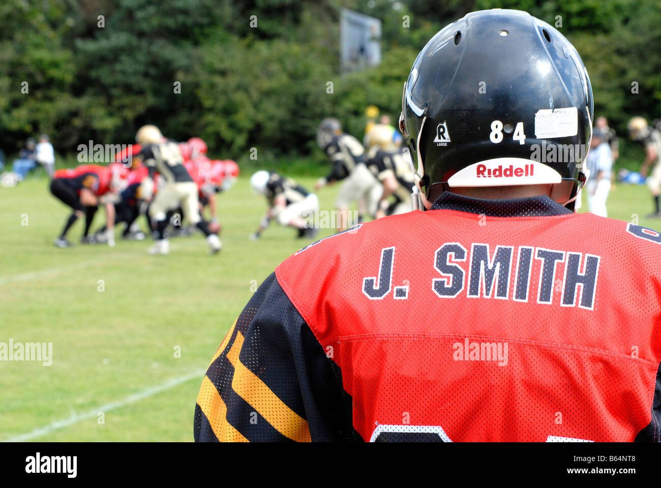 American Football match Stock Photo - Alamy
