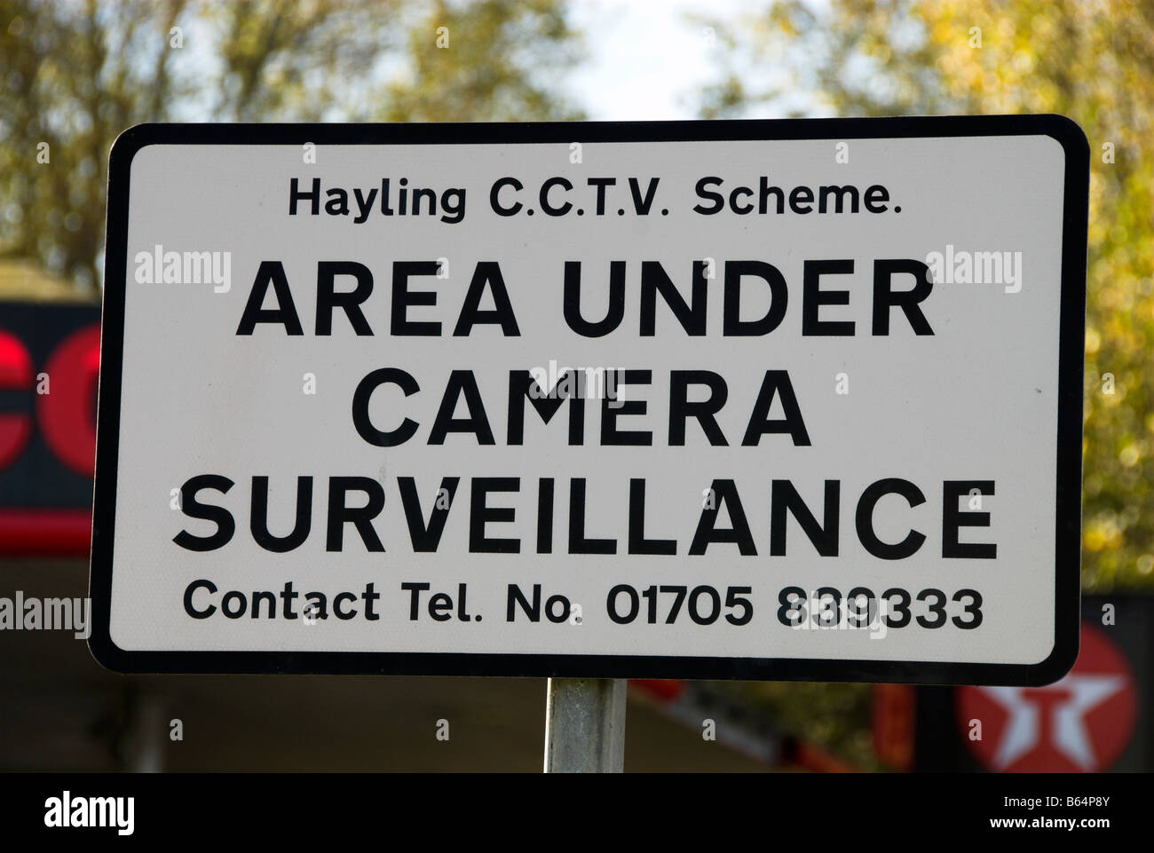 Cctv camera warning sign hi-res stock photography and images - Alamy