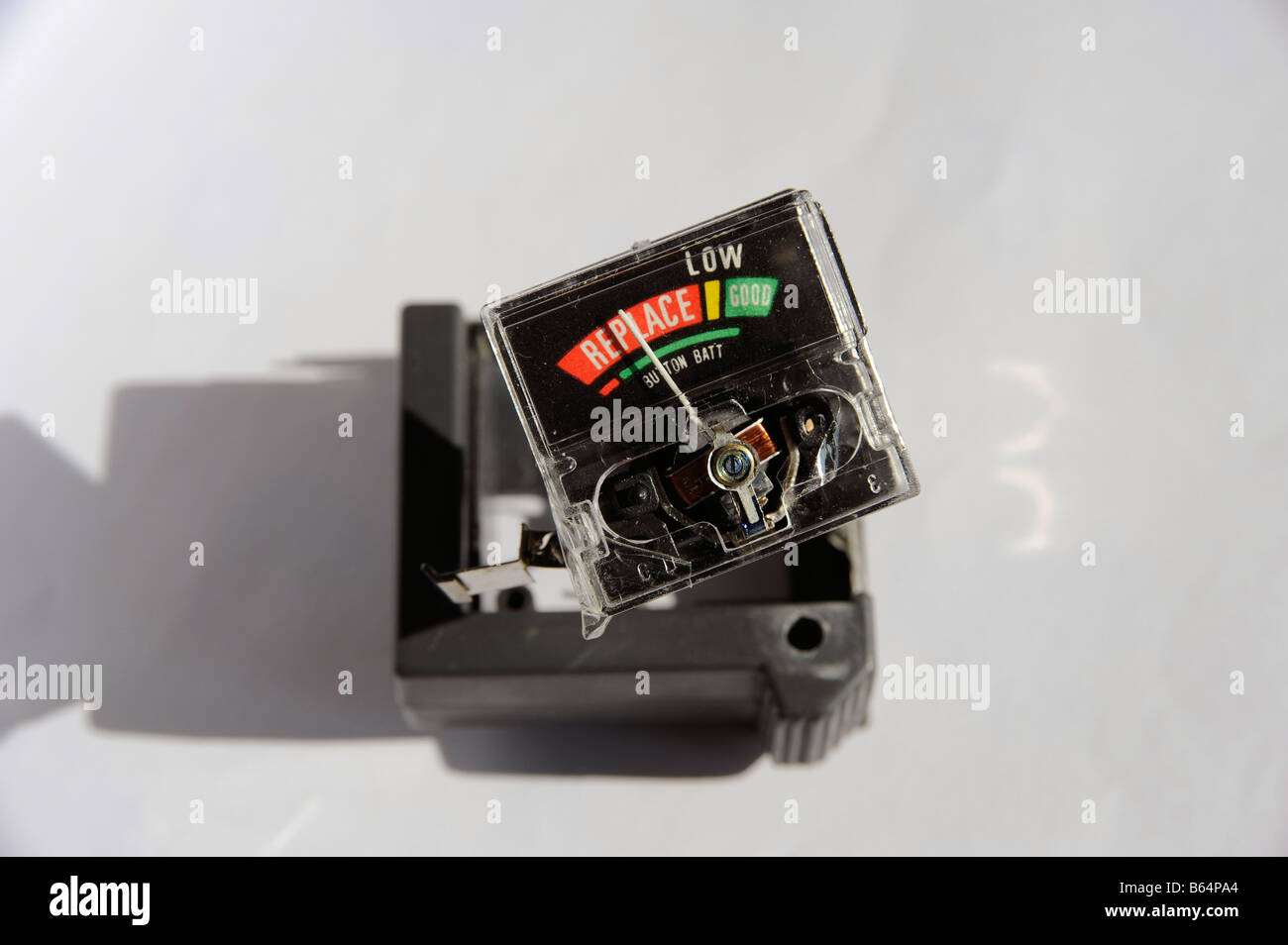 Battery tester broken Stock Photo - Alamy