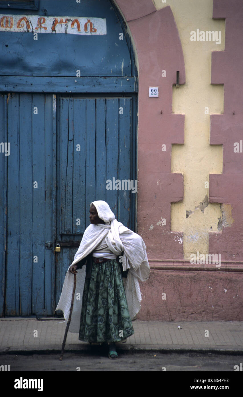 An old Eritrean woman in the streets of Asmara, Eritrea Stock Photo - Alamy