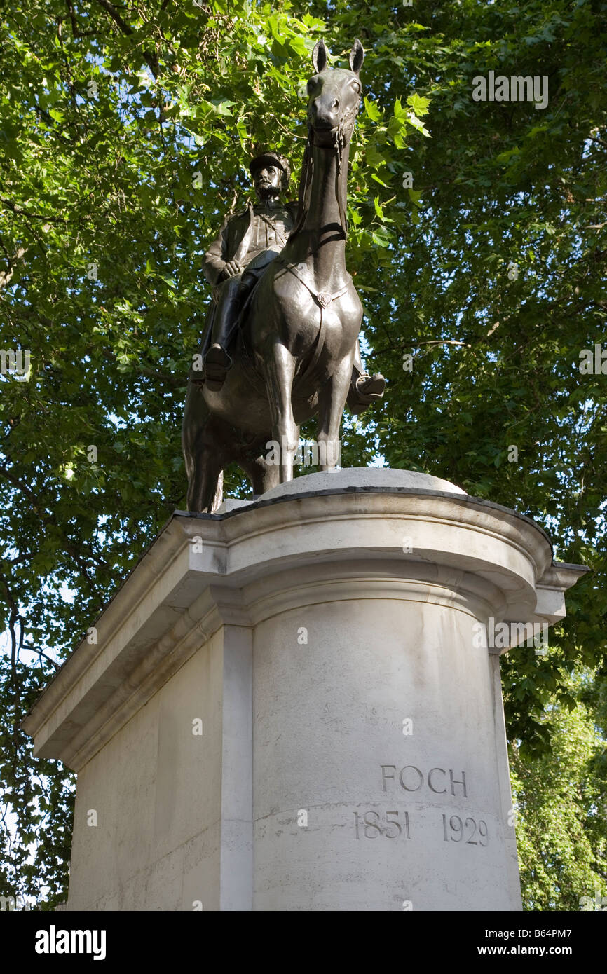 Statue of Ferdinand Foch, French marshal, 1851 to 1929. Located in ...