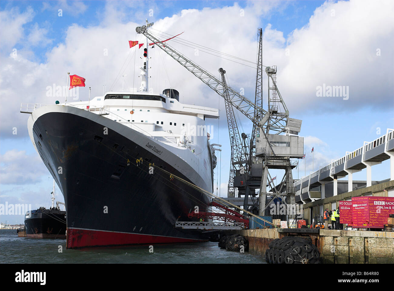 QE2 in Southampton Docks For The Last Time on 11th November 2008 Stock ...