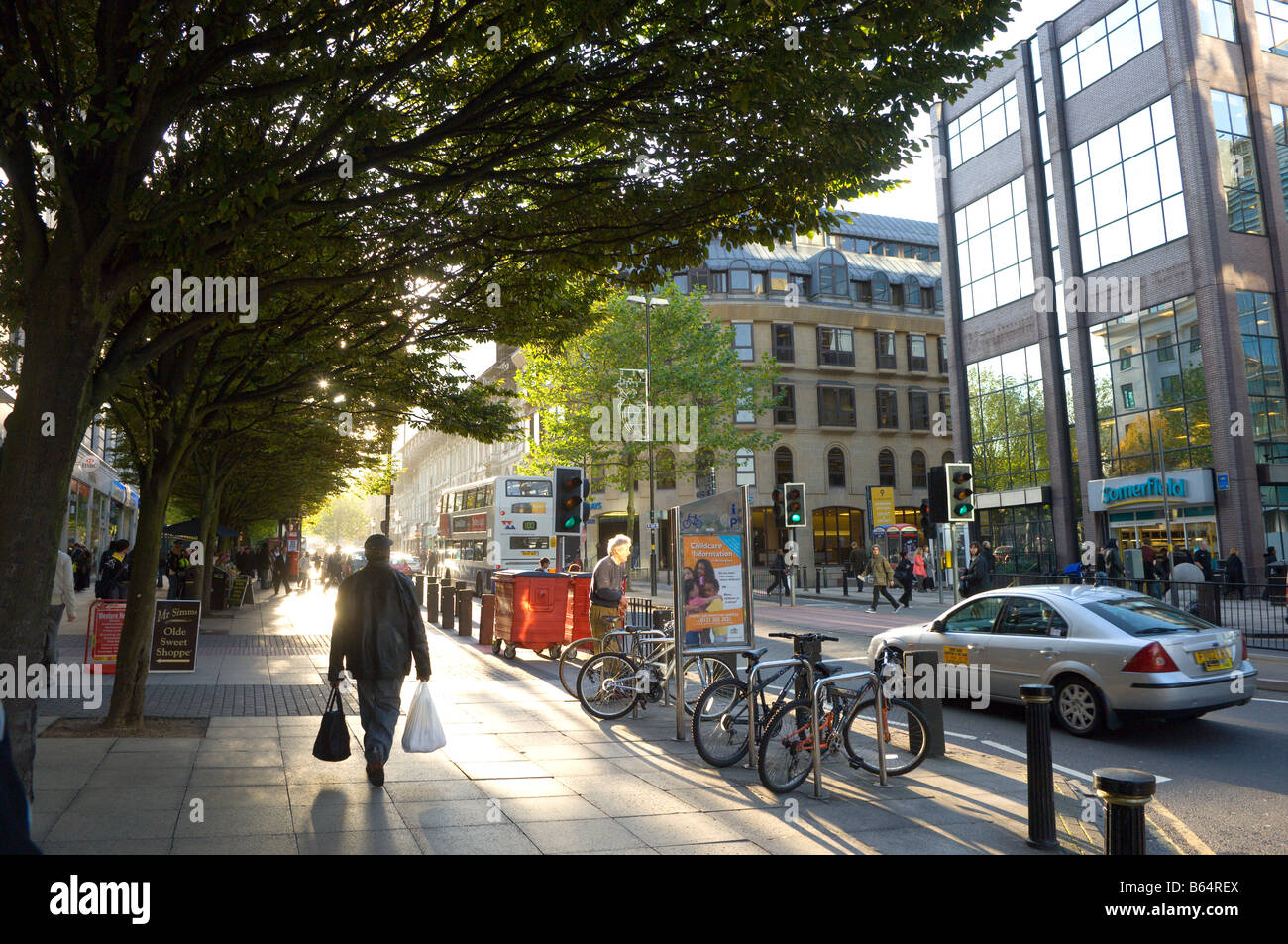 Colmore Row Birmingham West Midlands Great Britain Europe Stock Photo ...