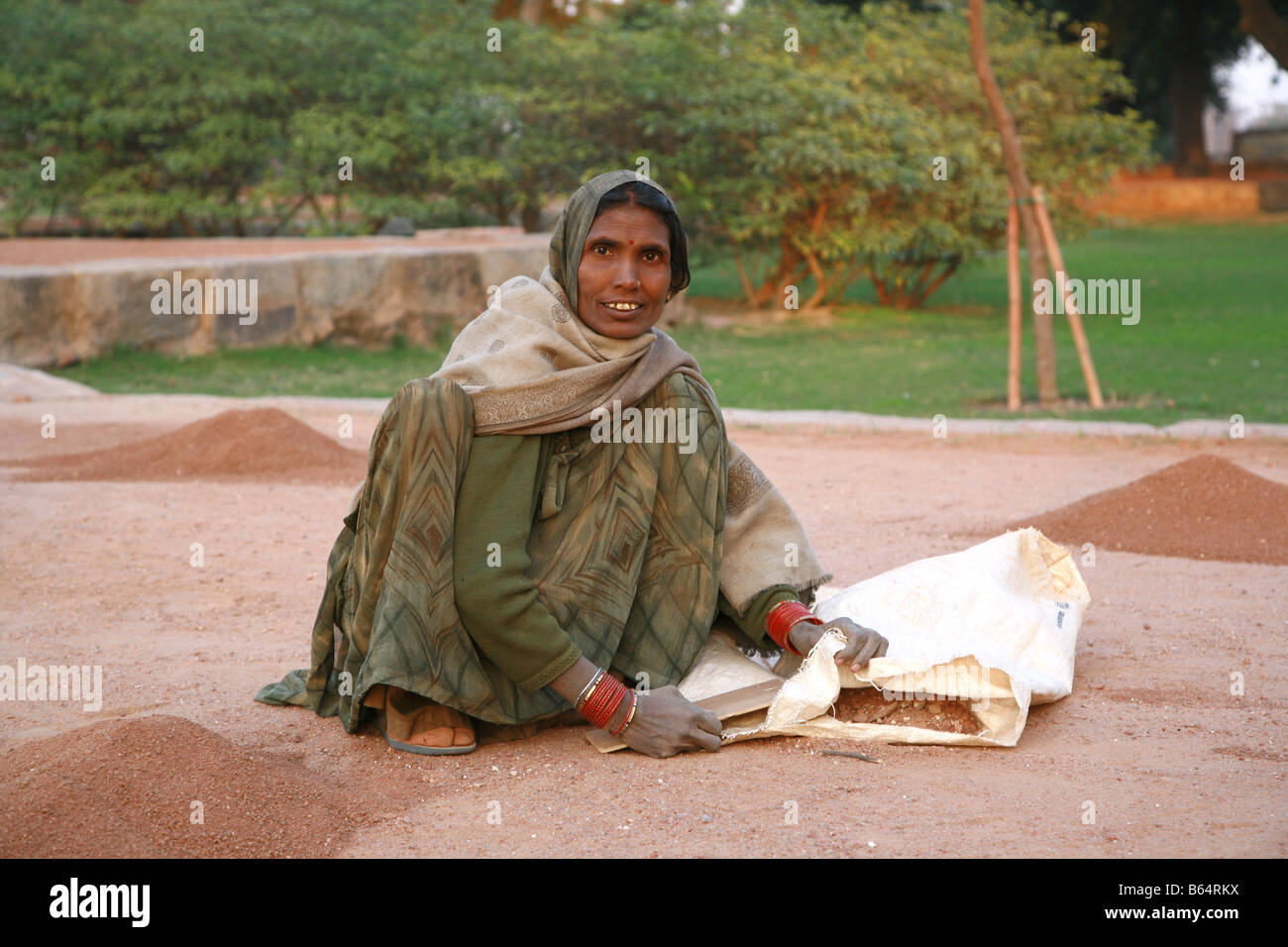 Indian Lady working Stock Photo - Alamy