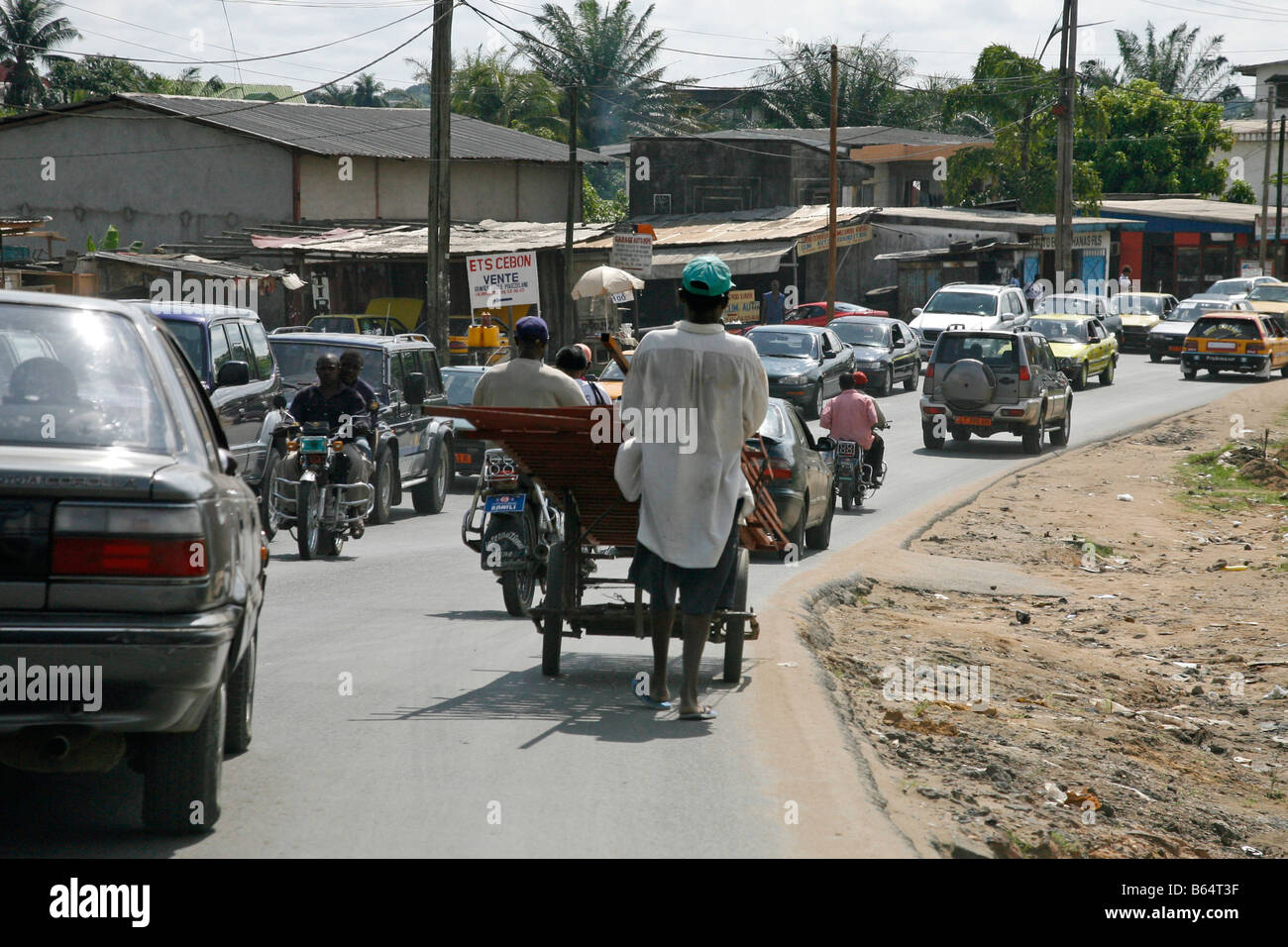 Traffic Douala Cameroon Africa Stock Photo - Alamy