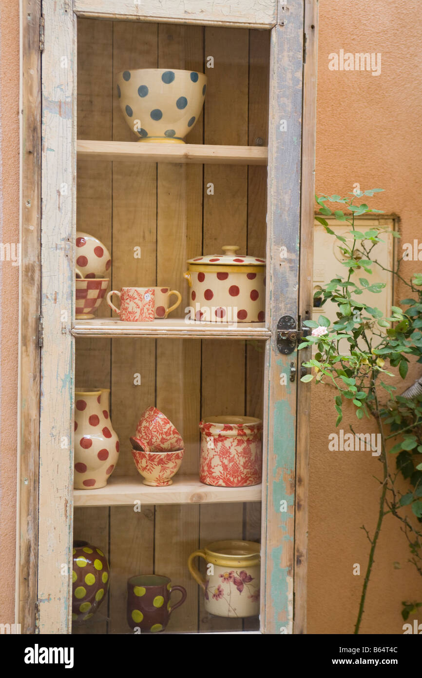 Pottery atelier in Moustiers Sainte Marie, Haute Provence, France Stock ...