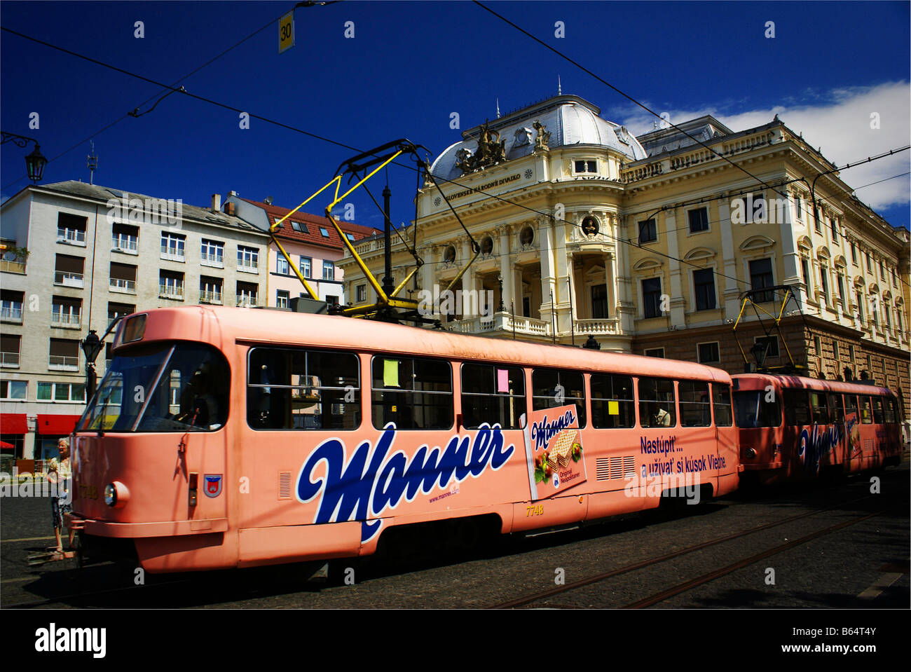 Pink tram hi-res stock photography and images - Alamy