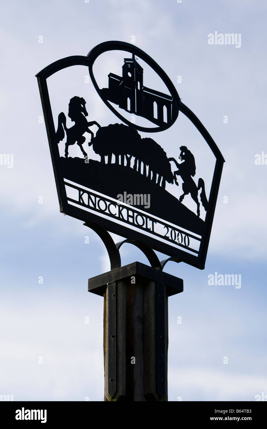 Village sign Knockholt, Kent, UK Stock Photo - Alamy