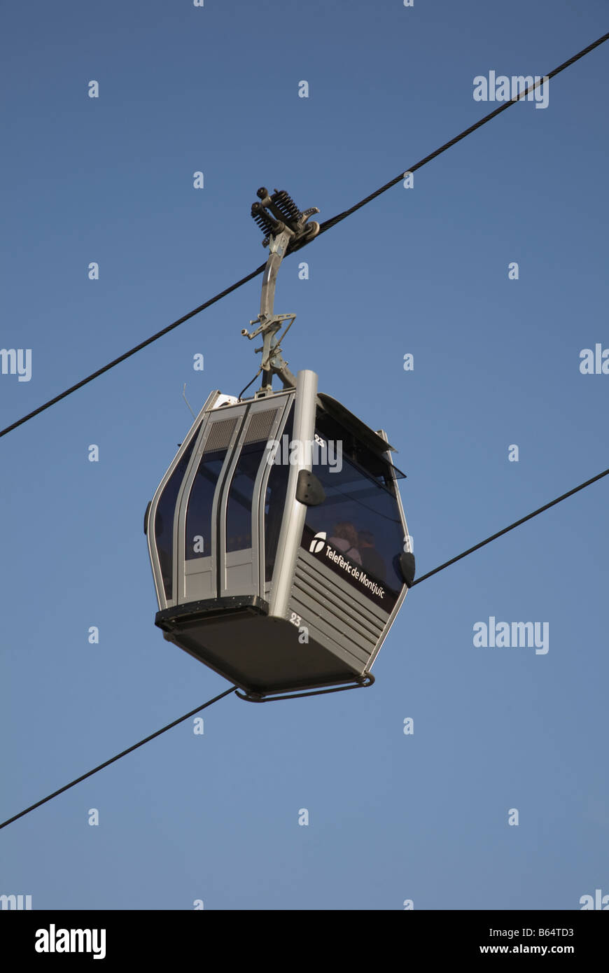 Montjuic cable cars barcelona hi-res stock photography and images - Alamy