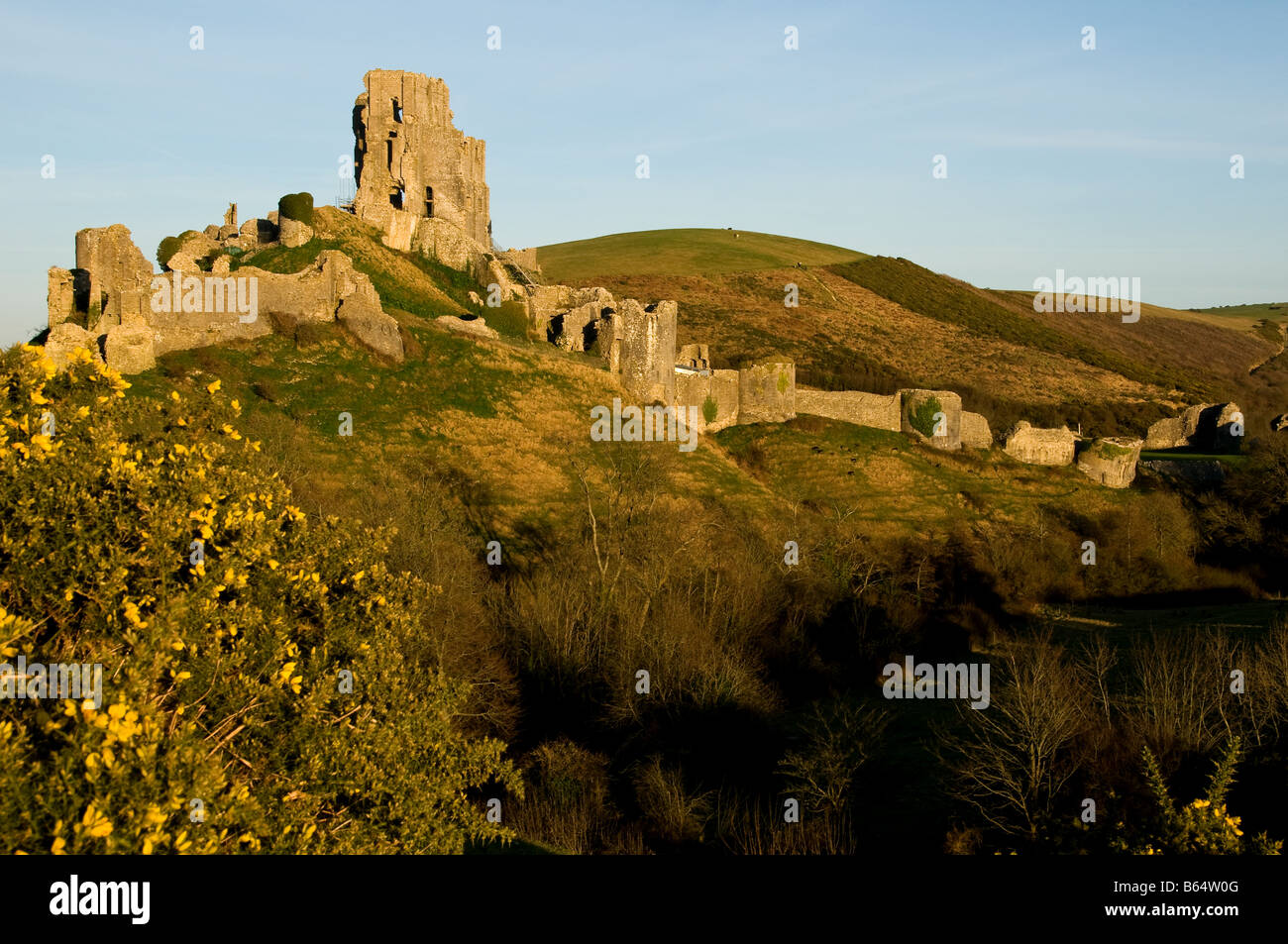 National trust corfe castle hi-res stock photography and images - Alamy