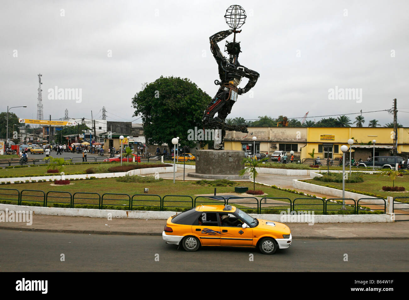 Taxi Douala Cameroon Africa Stock Photo - Alamy