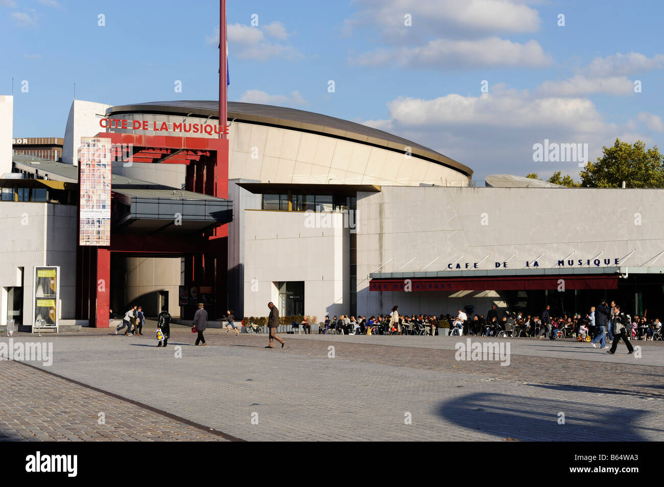 Cite de la musique music city cafe de la musique Paris France Stock ...