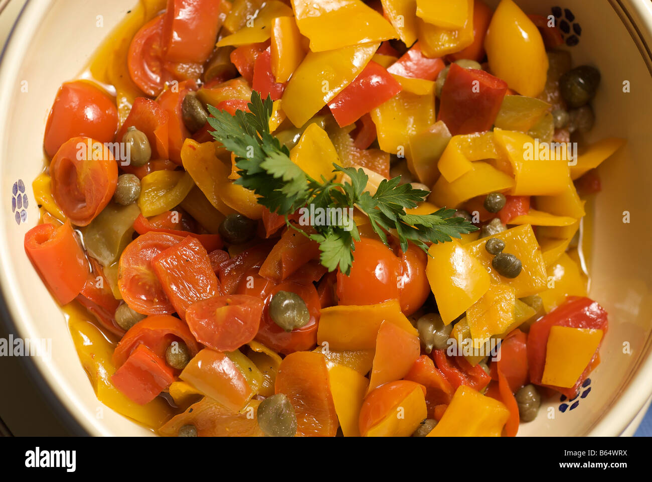 plate of peperonata Stock Photo - Alamy