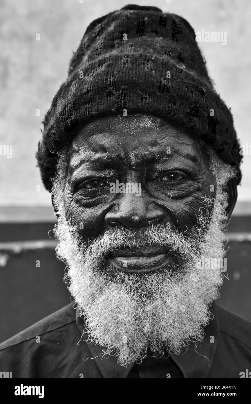 Old man Douala Cameroon Africa Stock Photo - Alamy