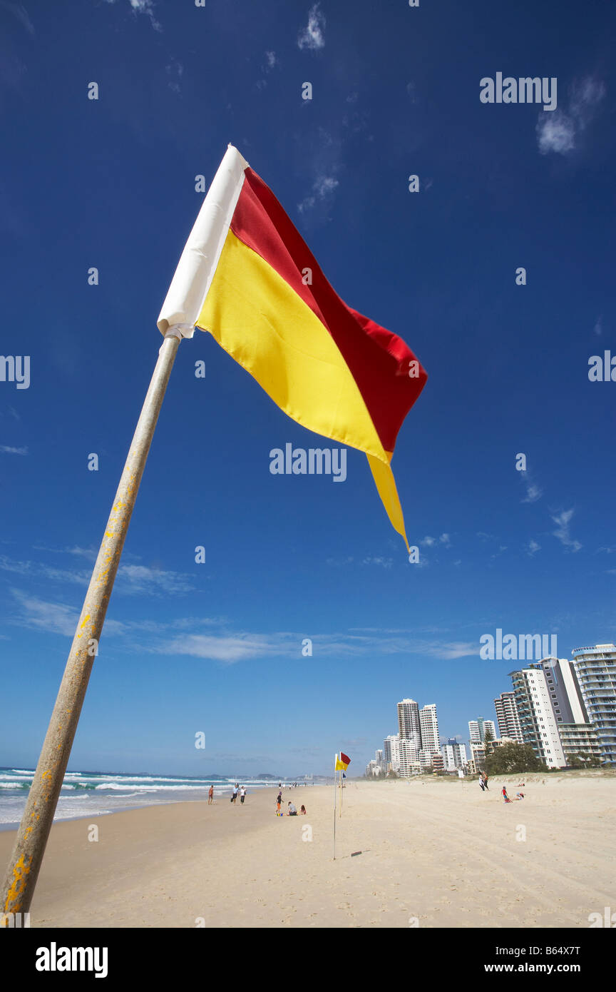 Surf Lifesaving Flag Surfers Paradise Gold Coast Queensland Australia ...