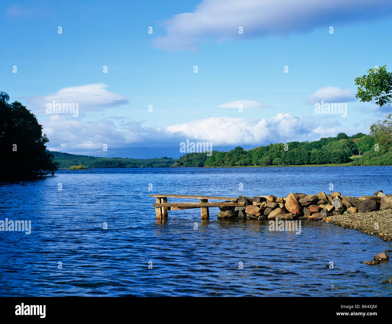 A jetty On Loch Awe Argyll Scotland Stock Photo - Alamy