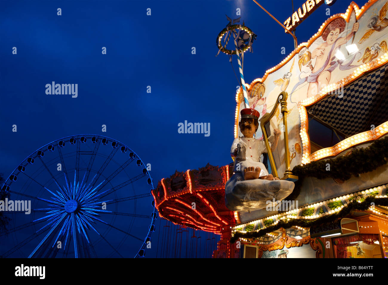 A stand at Winter Wonderland, London Stock Photo - Alamy