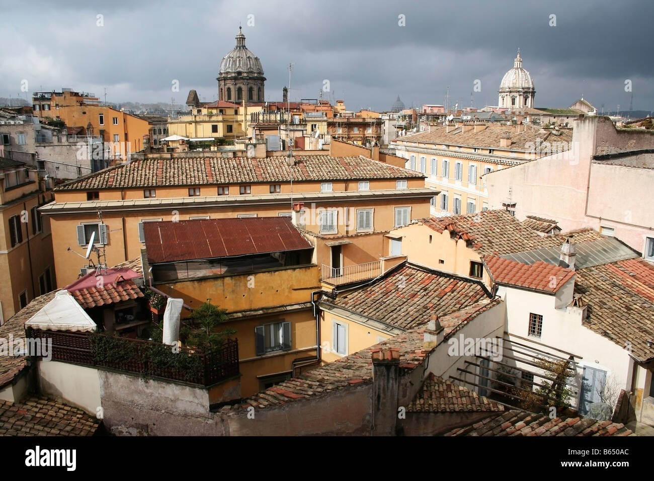 Rooftops of Rome Stock Photo - Alamy