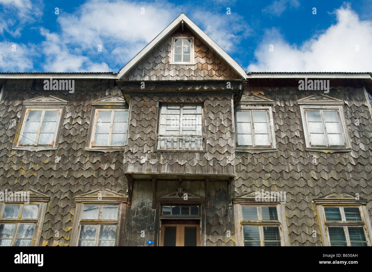 Chile, Chiloe Island, Isla Quinchao, Curaco de Velez, Historic 19th ...