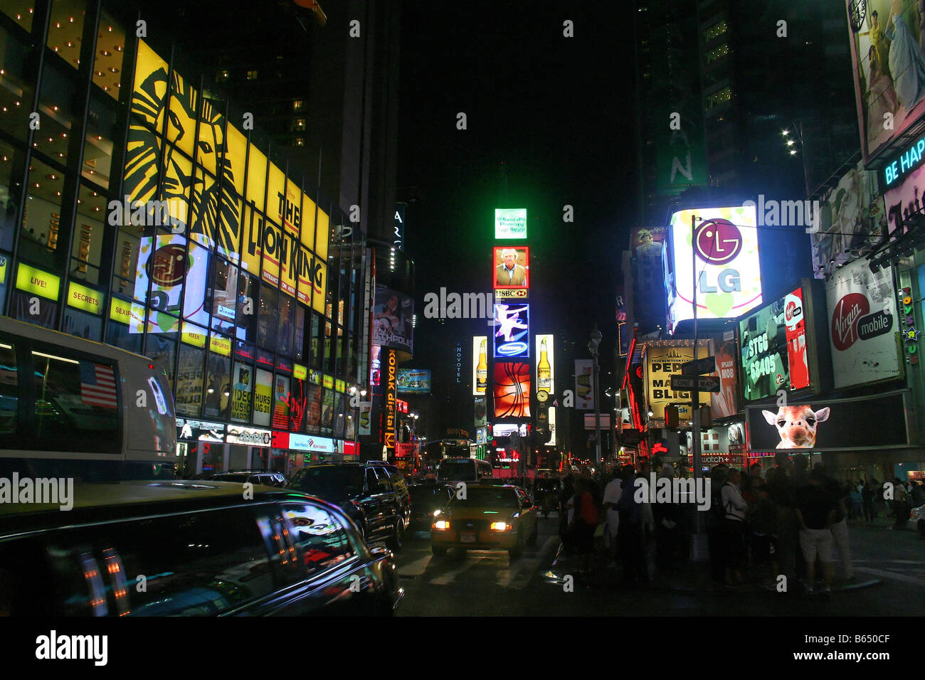 Times Square at night, New York City Stock Photo - Alamy