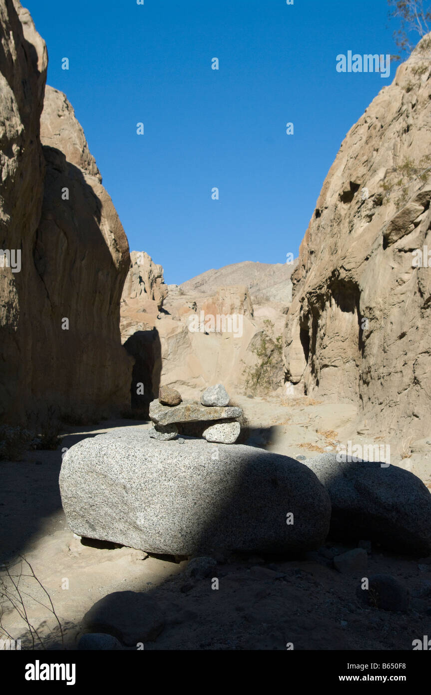 Scene from Slot Canyon off of Calcite Road Anza Borrego Desert State ...