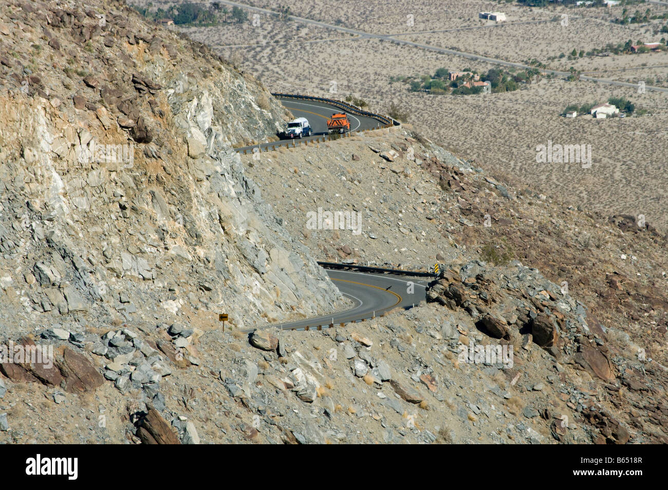 Scene from Highway S22 looking east over Borrego Springs and Anza ...