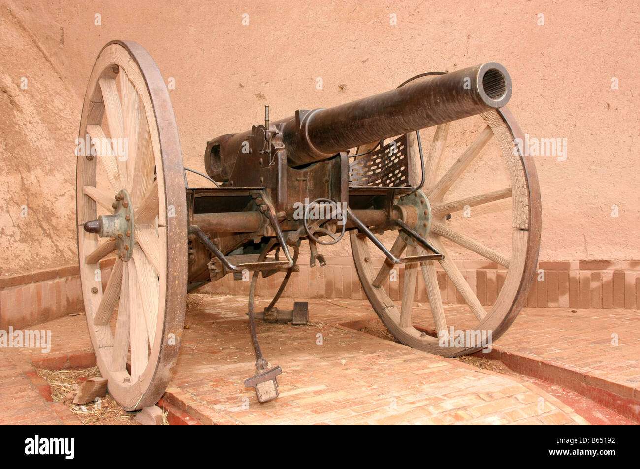 1882 dated breech loading German Krupp artillery piece captured Stock ...