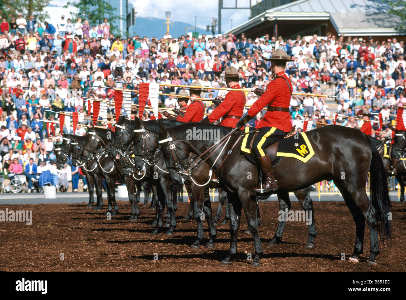 The (RCMP) Royal Canadian Mounted Police performing their Famous ...