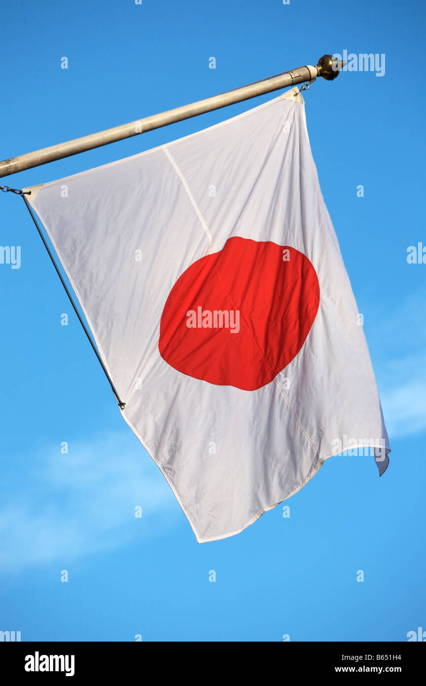 Japanese flag flying on hi-res stock photography and images - Alamy
