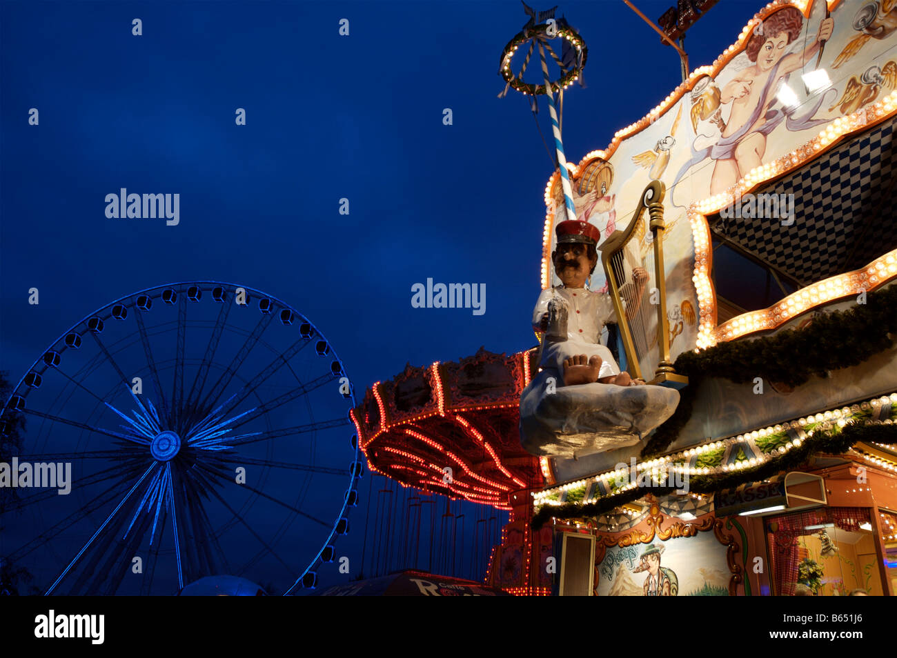 A stand at Winter Wonderland, London Stock Photo - Alamy