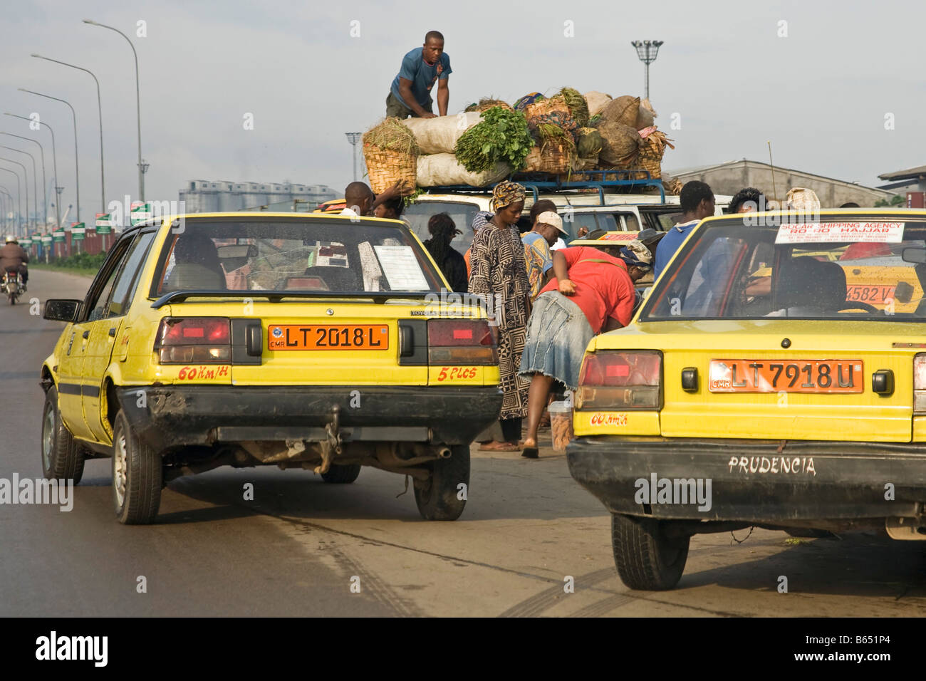 Taxi Douala Cameroon Africa Stock Photo - Alamy