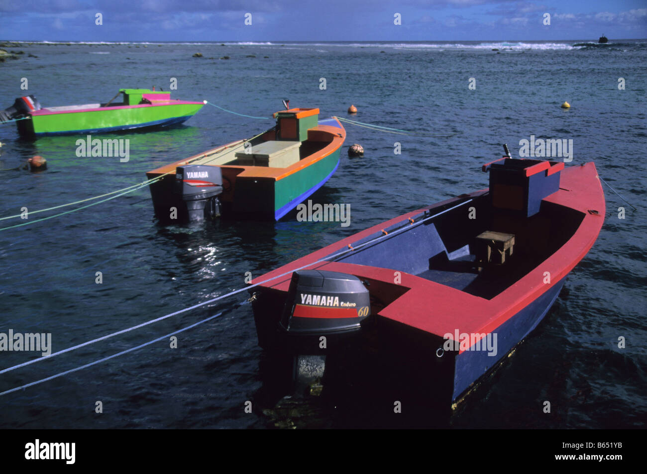Boats, Pacific Ocean, Roratonga, Cook Islands Stock Photo - Alamy