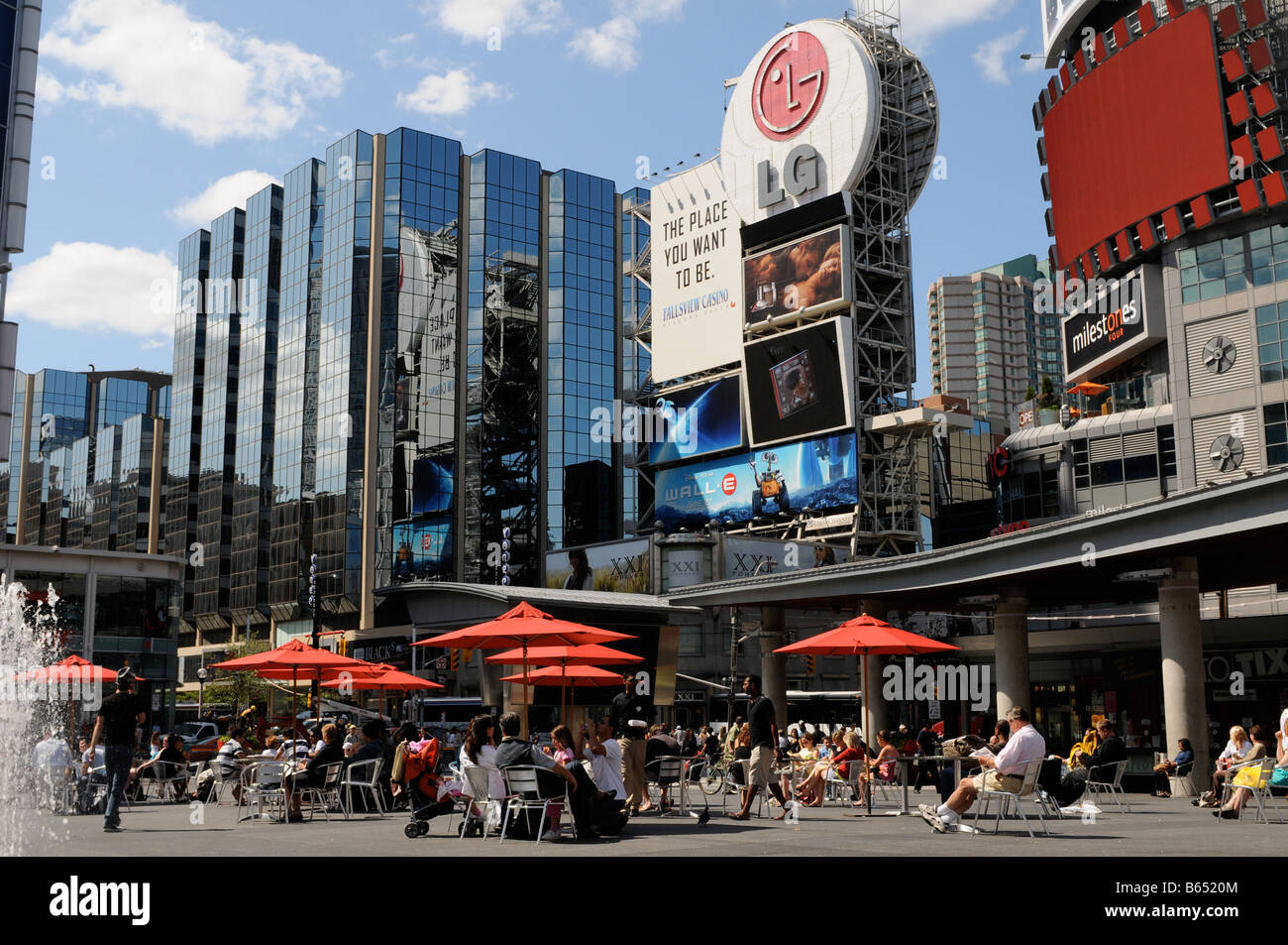 Yonge Dundas Square also known as Toronto Life Square Stock Photo - Alamy