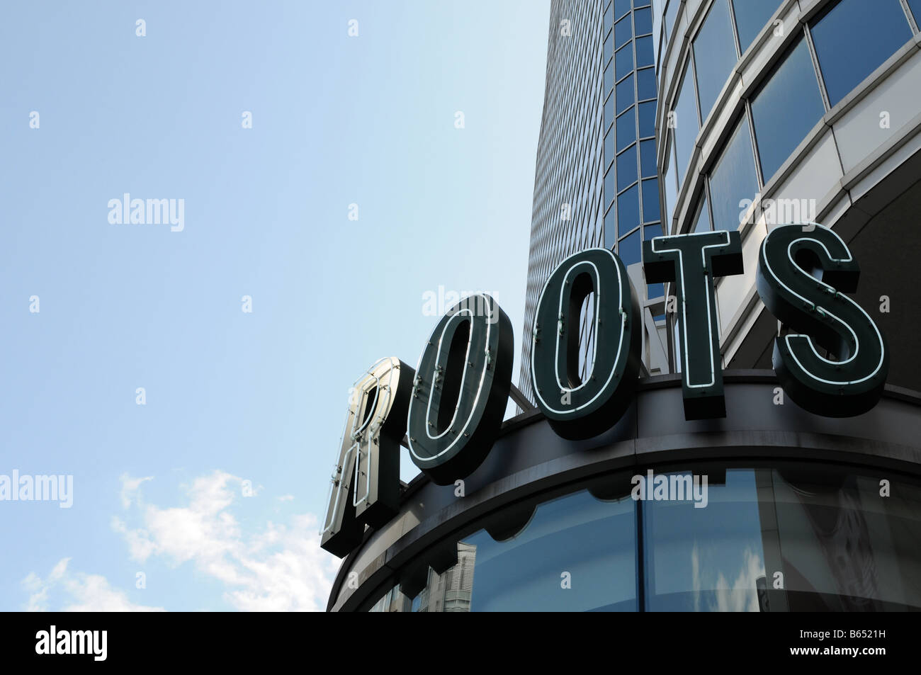 Roots flagship store Toronto Eaton Centre Stock Photo - Alamy