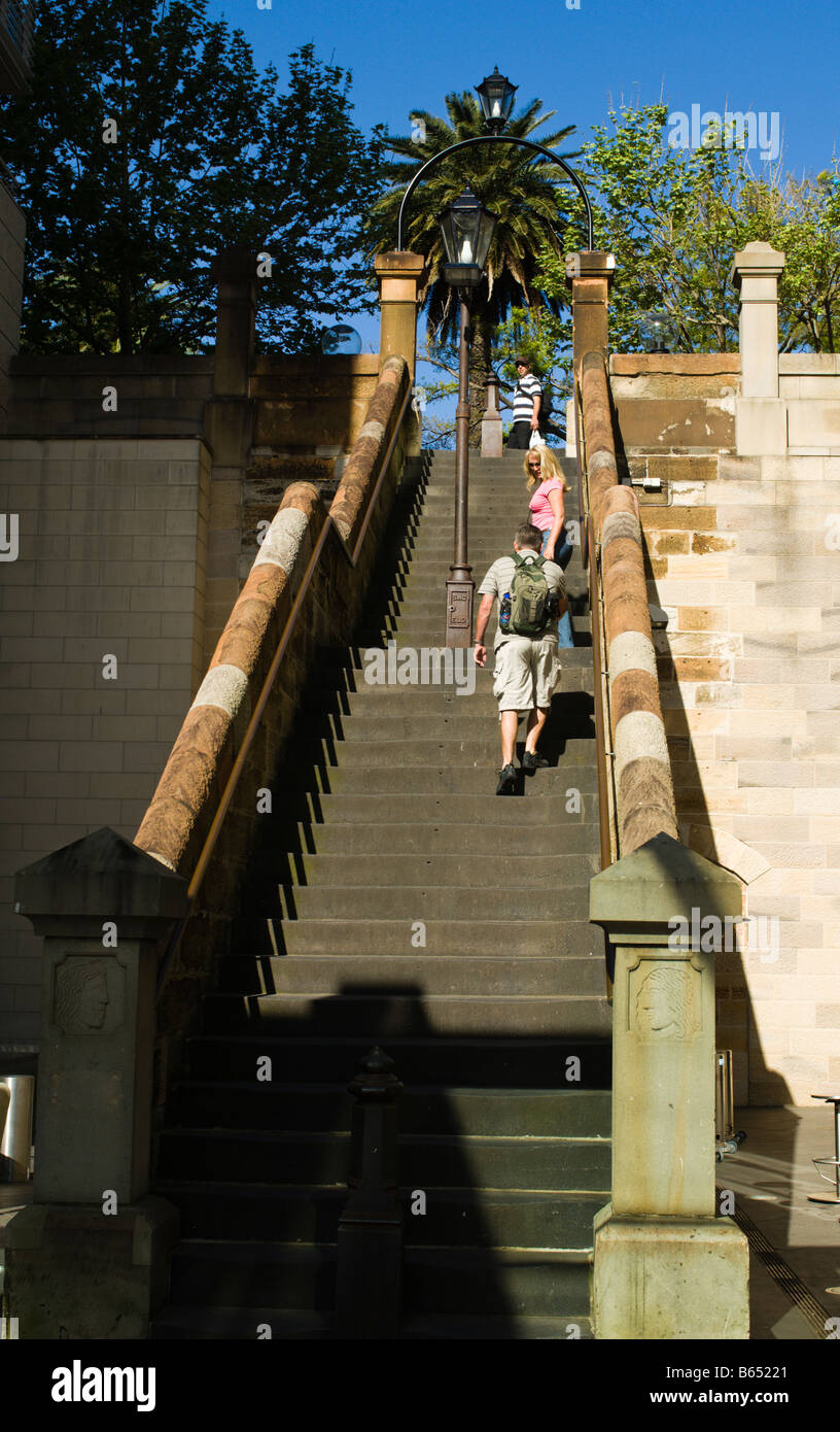 Historic steps at Sydney harbour's Circular Quay Stock Photo - Alamy