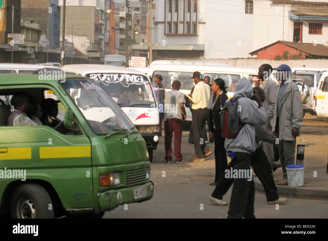 Bus station central Nairobi Kenya Africa Stock Photo - Alamy