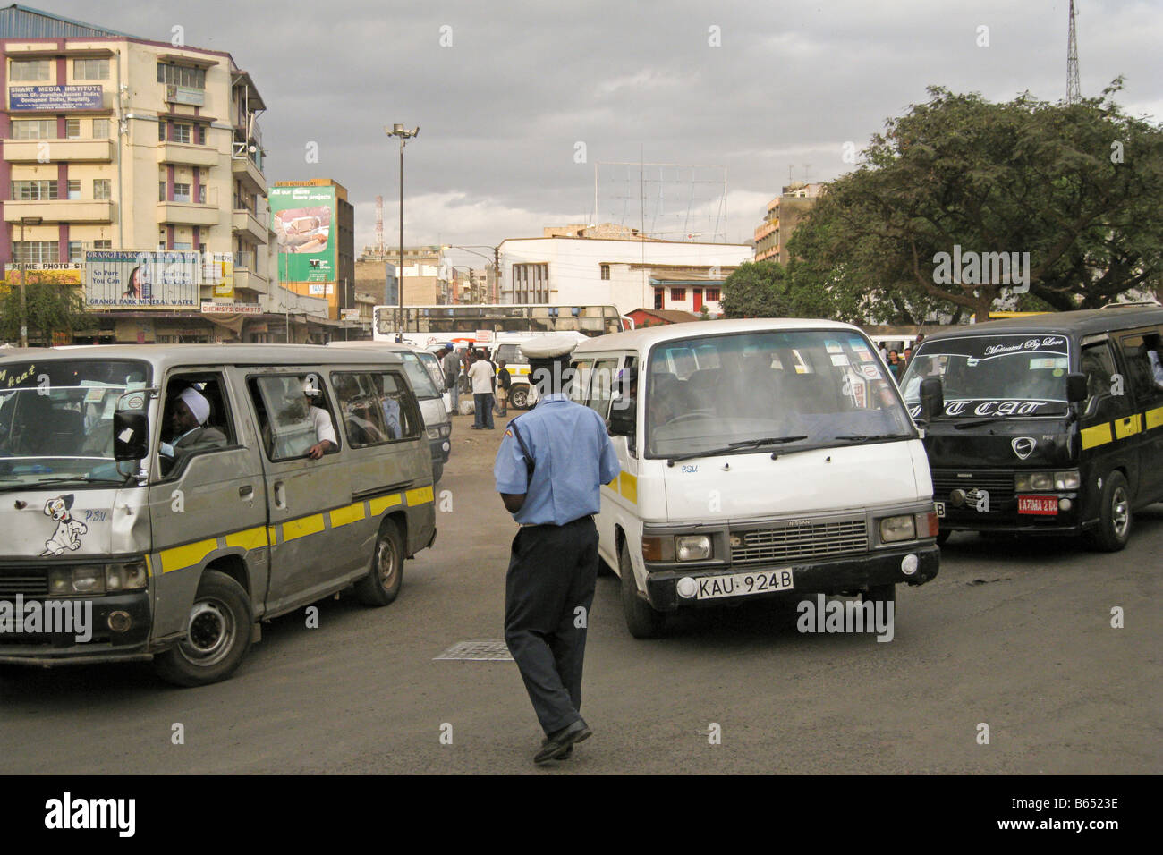 Bus station central Nairobi Kenya Africa Stock Photo - Alamy