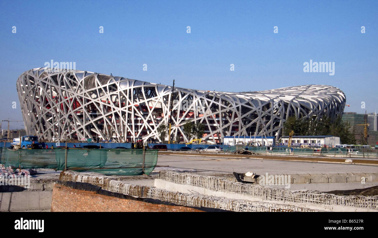 The National Stadium, Bird's Nest, for 29th Olympic Games is under ...