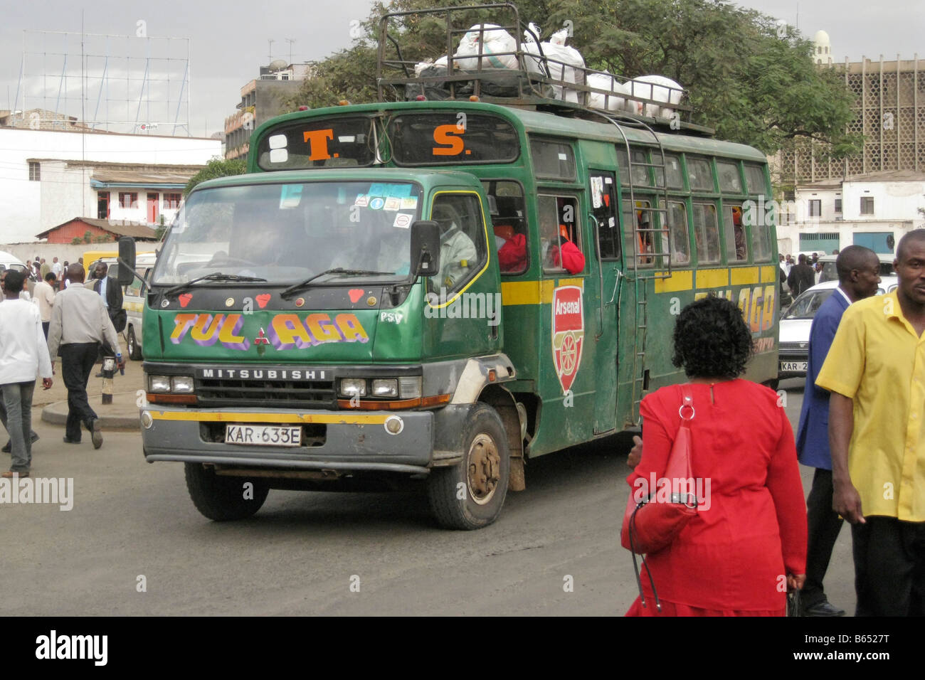 Traffic central Nairobi Kenya Africa Stock Photo - Alamy