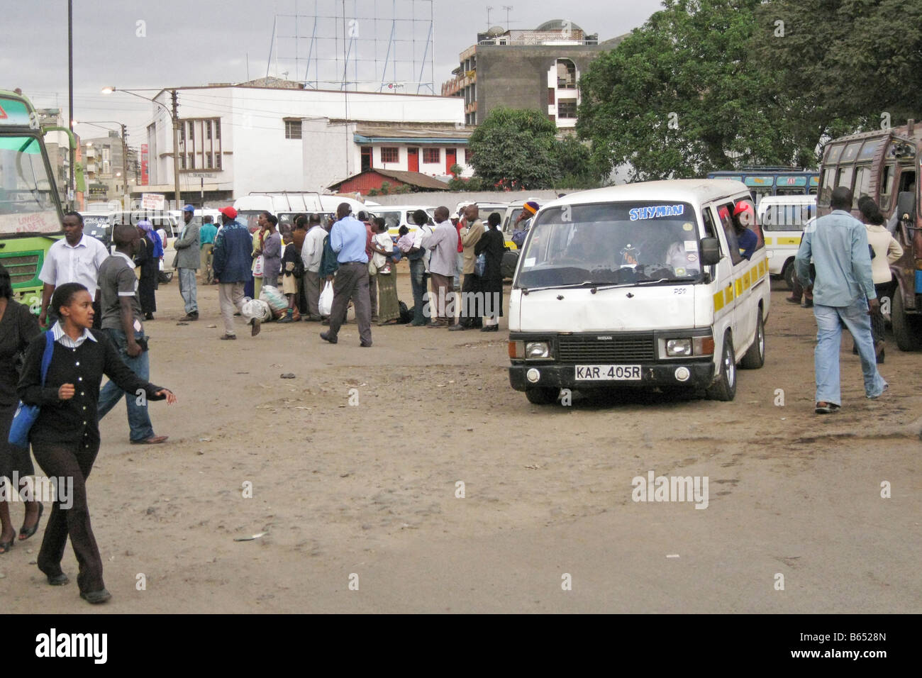 Bus station central Nairobi Kenya Africa Stock Photo - Alamy