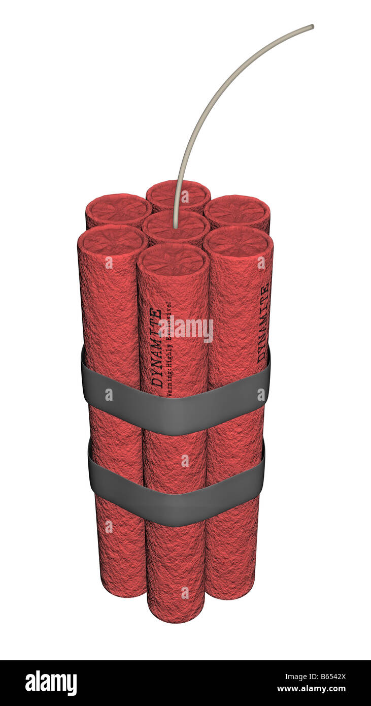 3d explosive red bomb with hi-res stock photography and images - Alamy